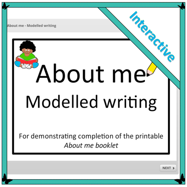 About me – Modelled writing – readilearn
