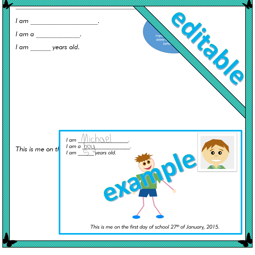 Busy Bee I am . . . first day of school worksheet – readilearn