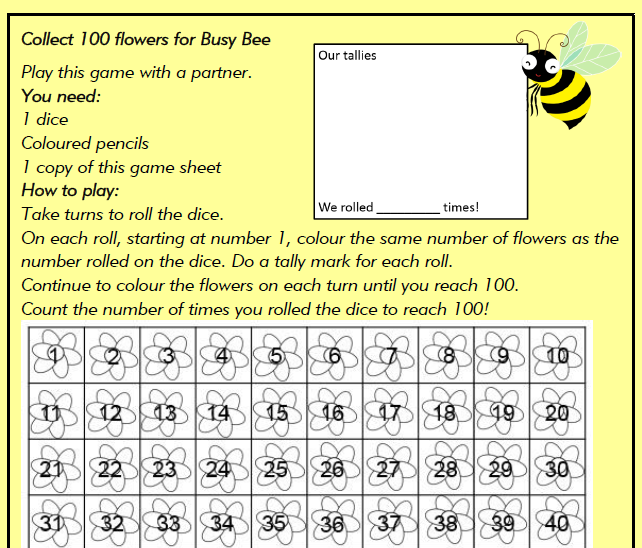 Busy Bees celebrate 100 days of school – readilearn