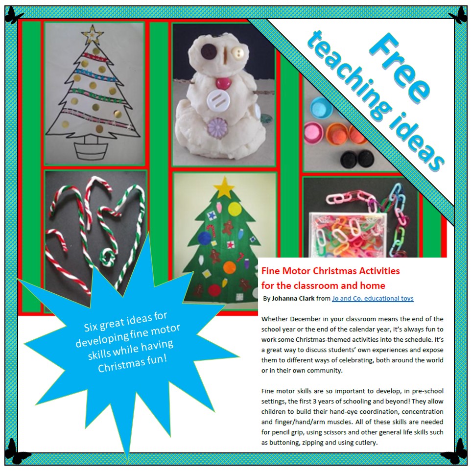 Fine motor Christmas activities – readilearn