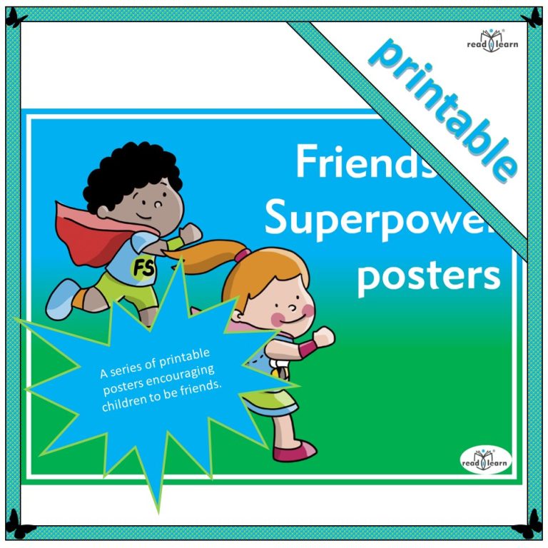 Friendship superpower posters – readilearn