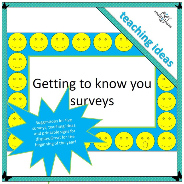 Getting to know you surveys – readilearn