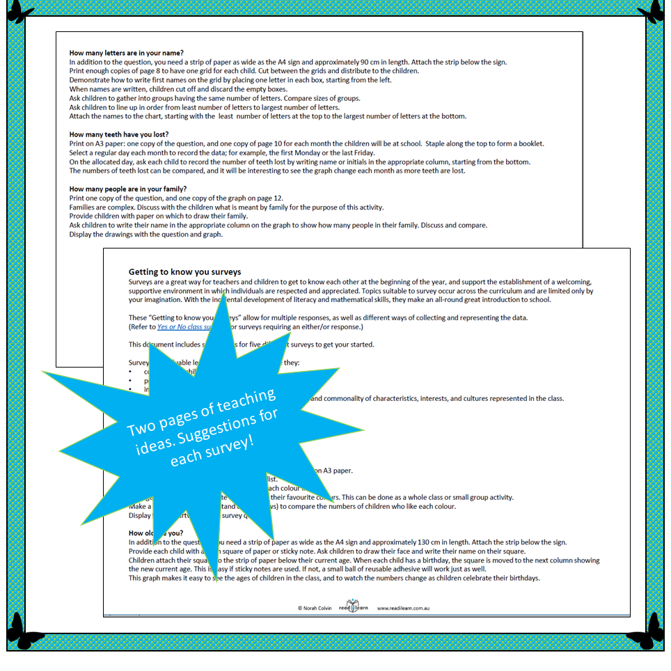 Getting to know you surveys – readilearn