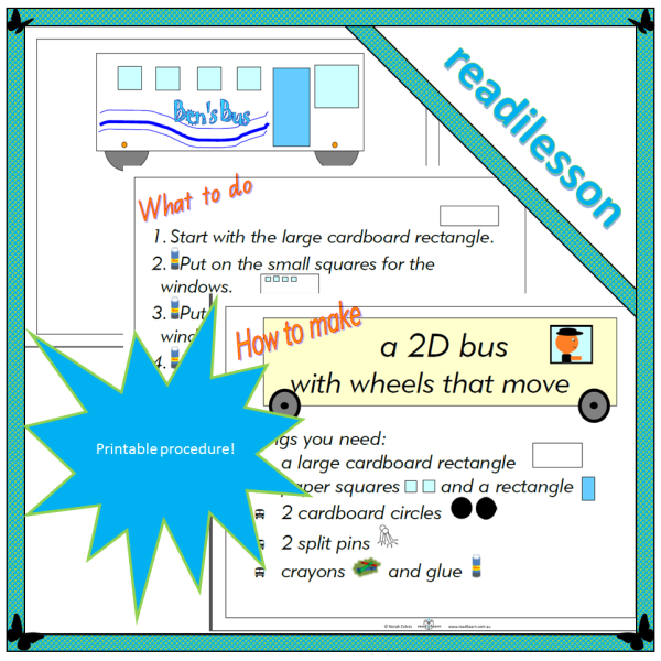 How to make a 2D bus with wheels that move – readilearn