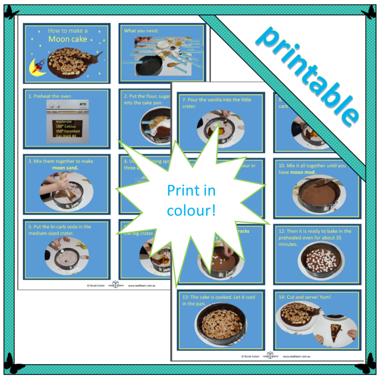 How to make a Moon Cake – recipe in colour – readilearn