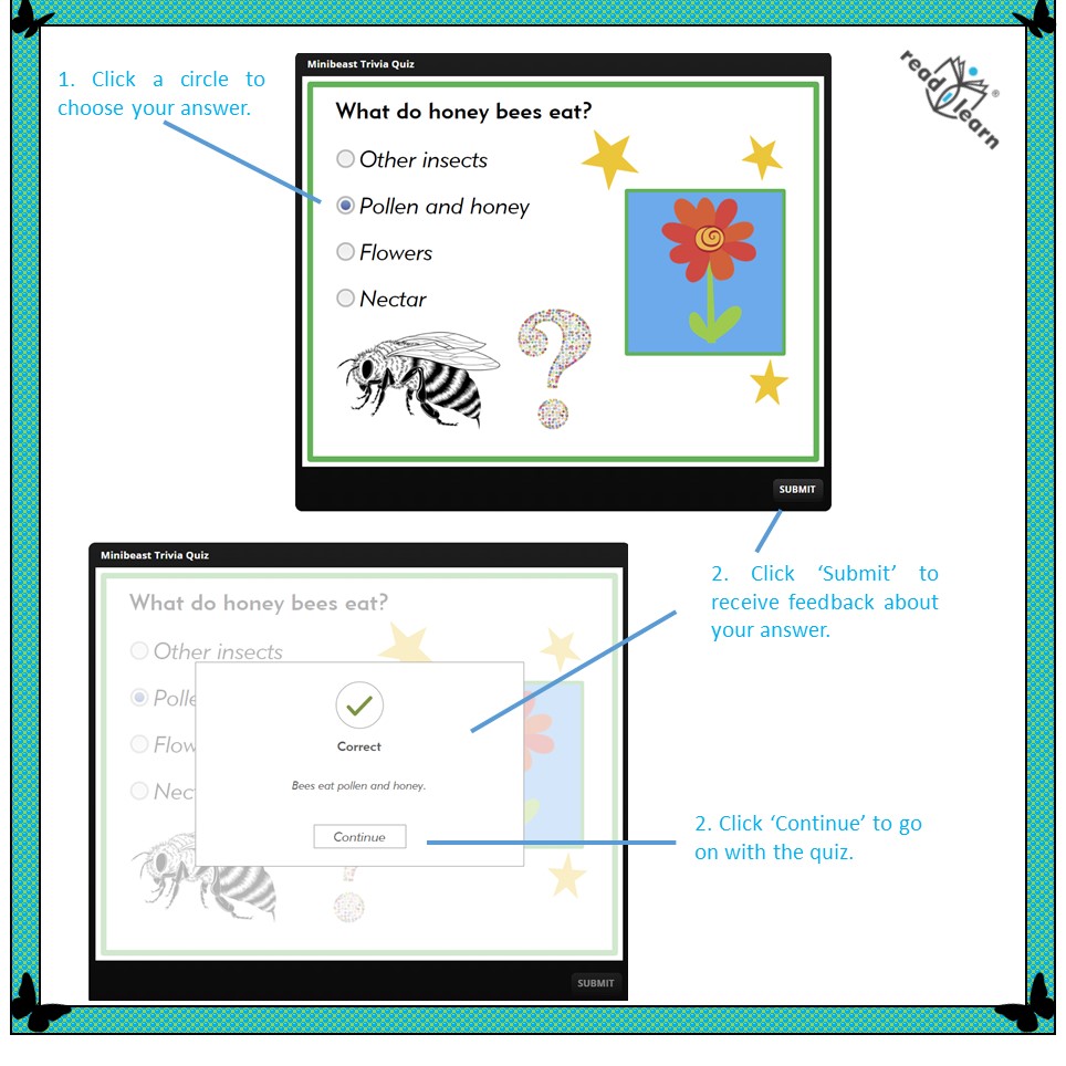 Minibeast Trivia Quiz – readilearn