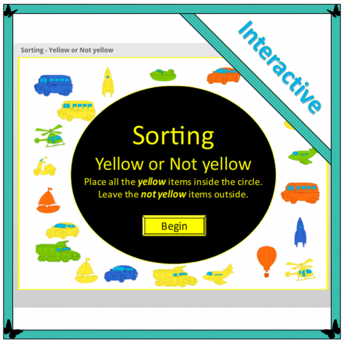 Sorting: Yellow or Not yellow – readilearn