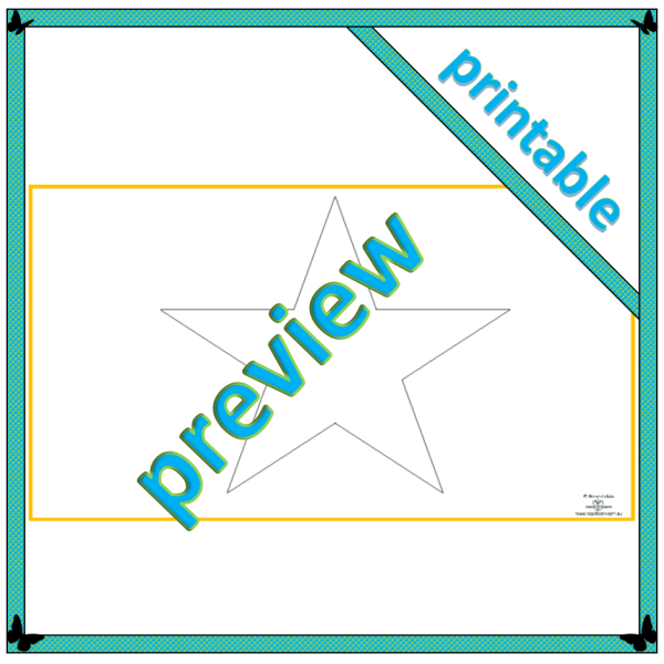 The star template outline – readilearn