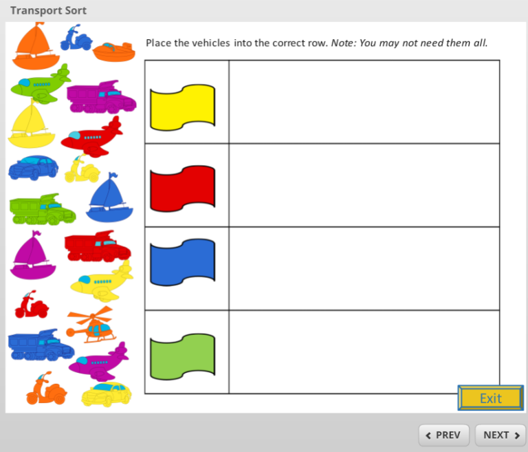 Transport sort – readilearn
