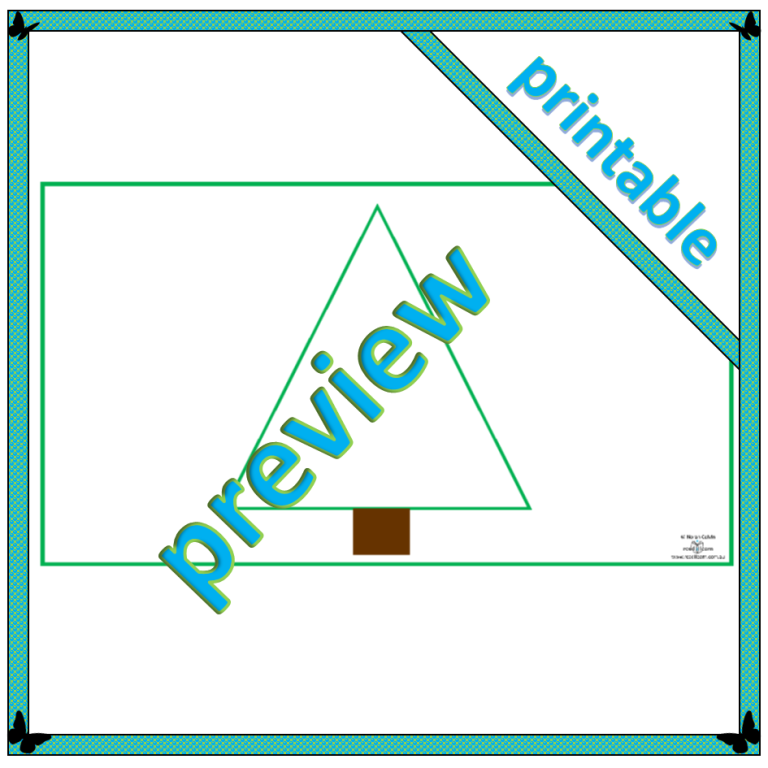 Tree shape poem template – readilearn