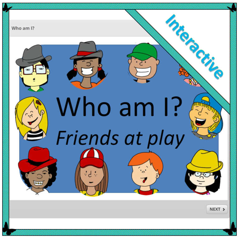 Who am I? Friends at play – readilearn