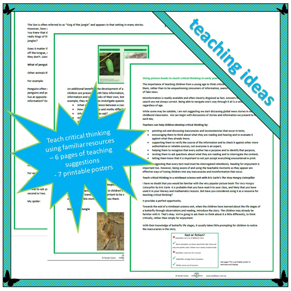 Using picture books to teach critical thinking in early years ...