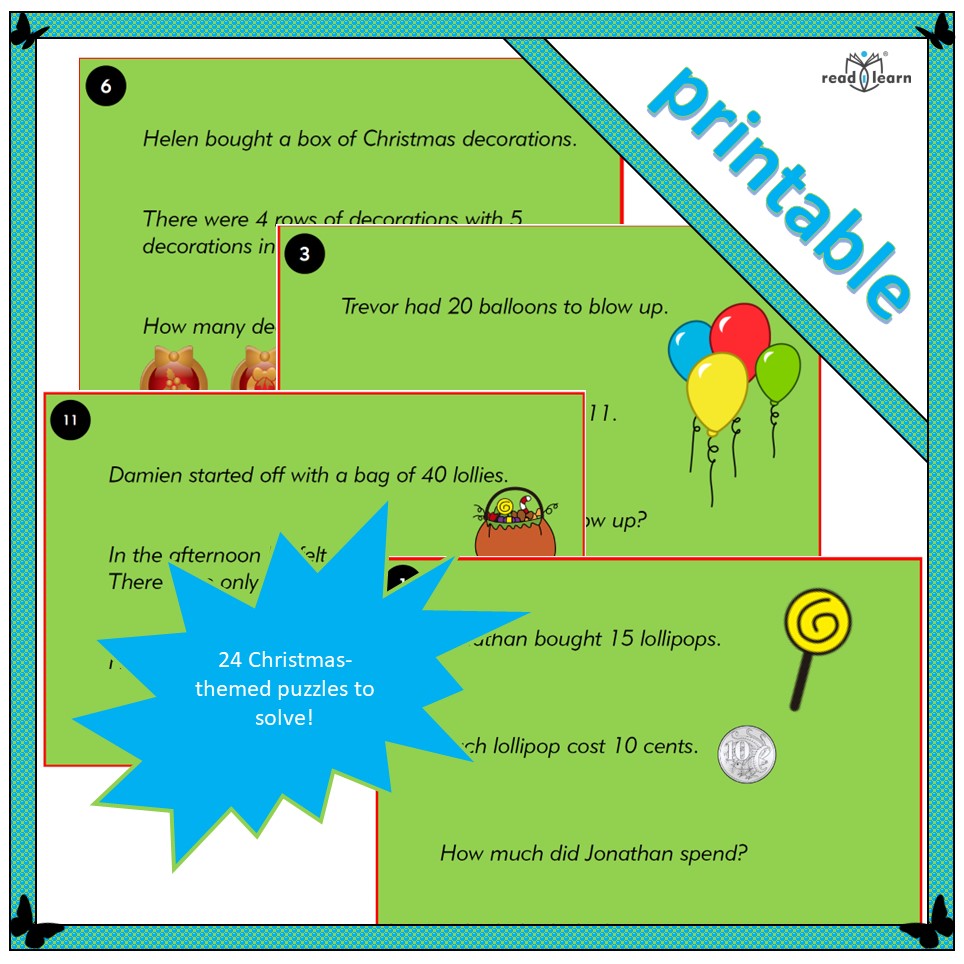 Christmas Maths – Problem Solving – readilearn Christmas Maths – Problem Solving – readilearn