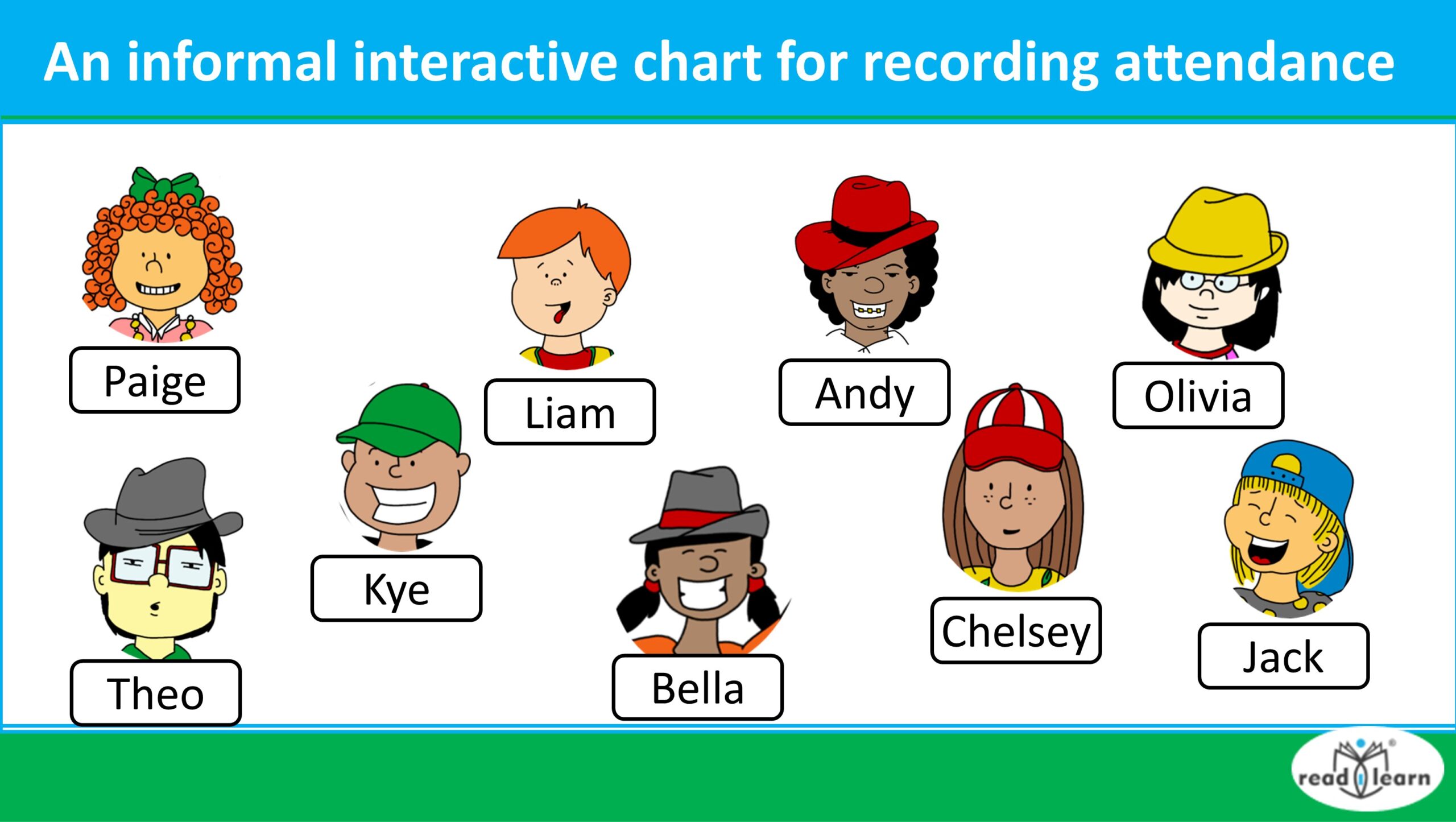 An informal interactive chart for recording attendance – readilearn